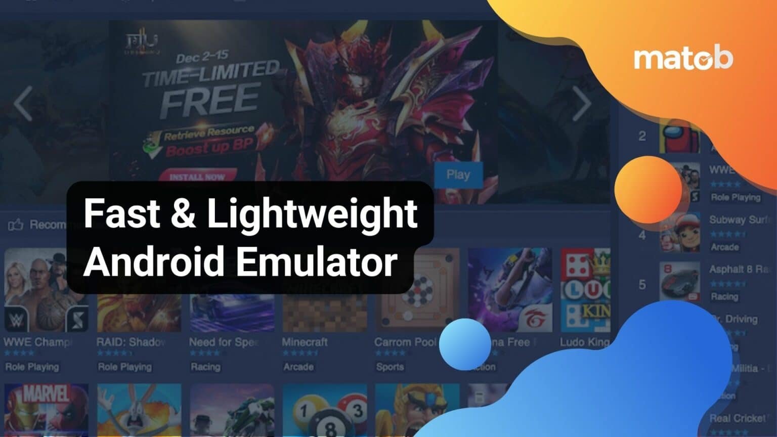 10 Lightest & Fast Android Emulators For PC / Laptop - Matob